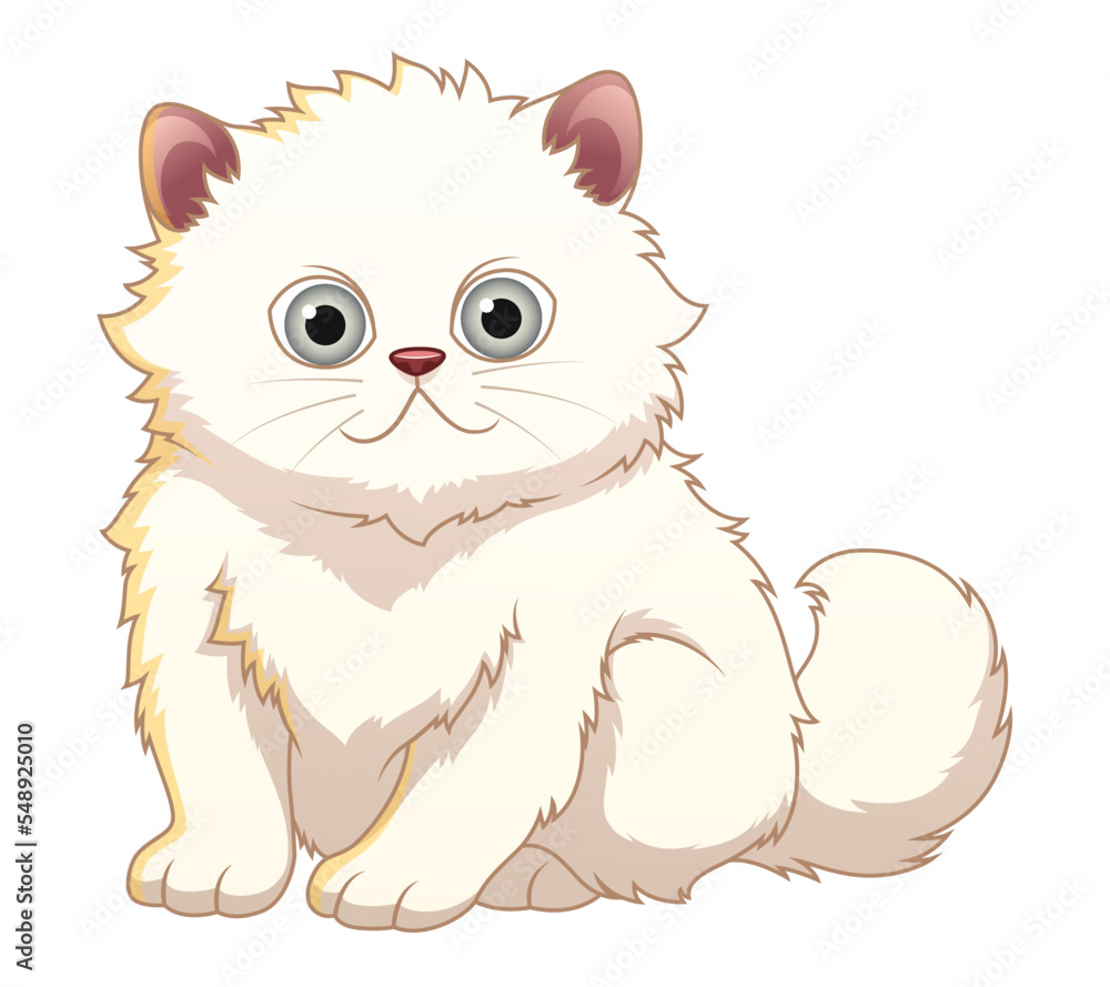 Persian Cat Cartoon