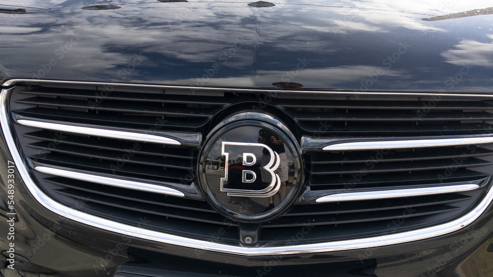 Brabus Mercedes-Benz vito front minibus van car brand logo and text ...