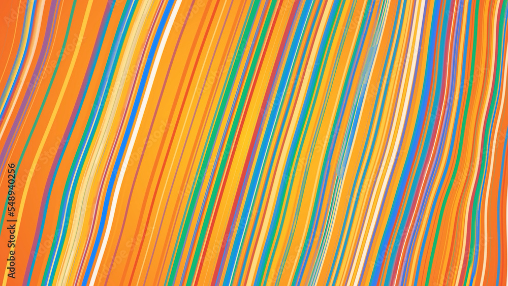 Multicolored lines moving in different directions. Motion.Bright thin ...