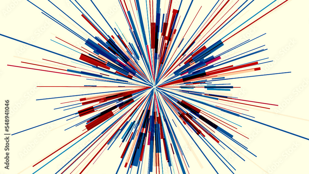 ภาพประกอบสต็อก White background. Motion.Multi-colored lines of ...