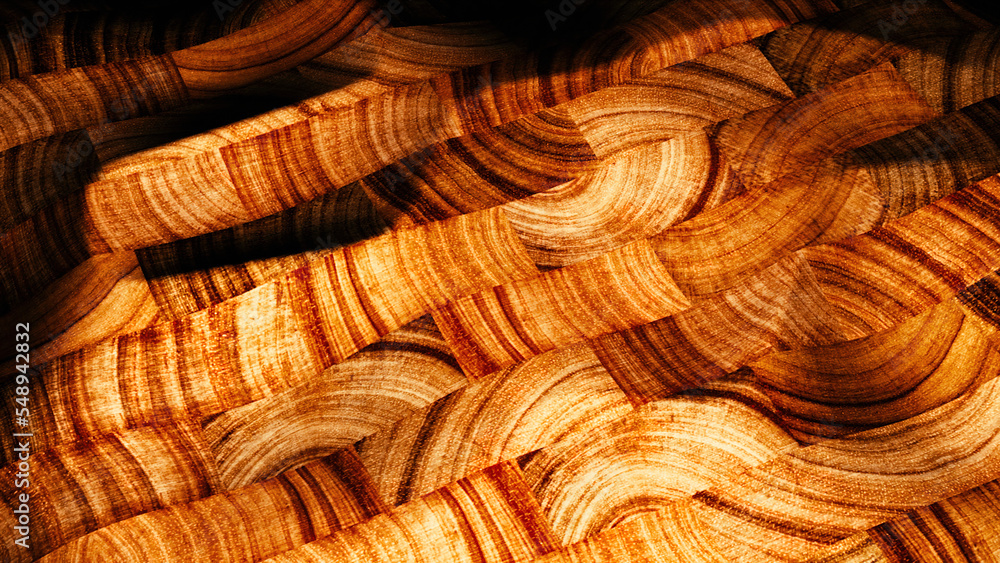 Surface with wooden structure and pattern. Motion. Wave-moving surface ...