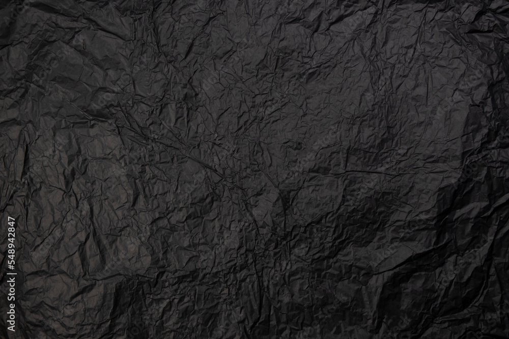 black wrinkled wrapping paper Stock Photo | Adobe Stock