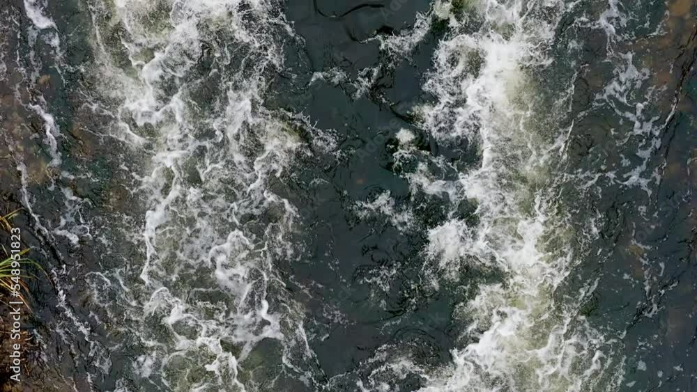 Stockvideo Muddy Water. Dirty Water Flow. Industrial wastewater and ...