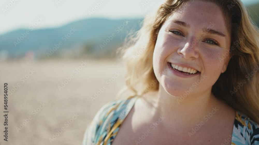 Cinematic storytelling footage of beautiful plus size women having fun ...