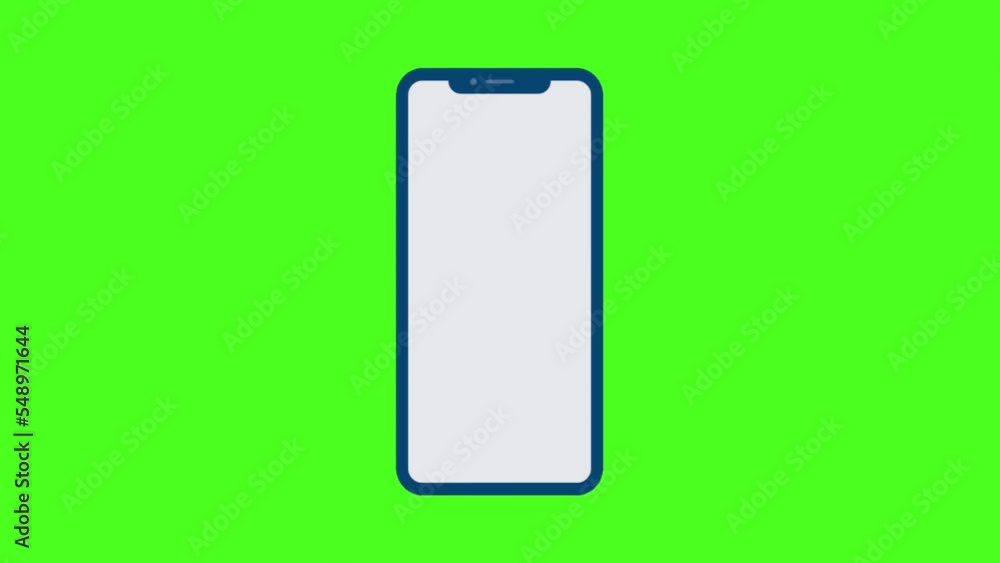 4K Looped tap animation, mobile phone, Adult checking Smartphone ...