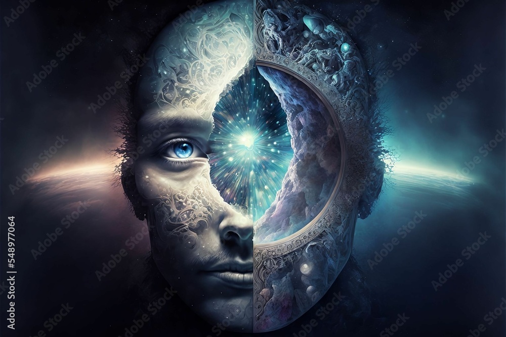 Human evolution to a higher consciousness v3 Stock Illustration | Adobe ...