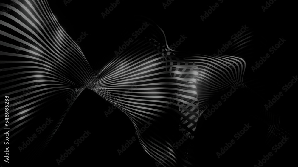 Wave black fabric background with ripples and folds. Design. Animated ...