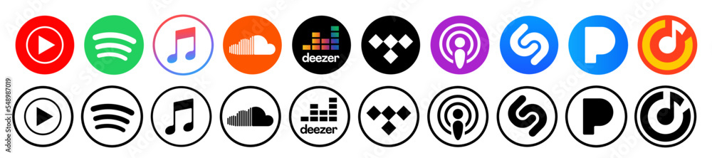 Apple Music, Spotify, YouTube Music, SoundCloud, Deezer, Tidal, Amazon ... Apple Music, Spotify, YouTube Music, SoundCloud, Deezer, Tidal, Amazon ...