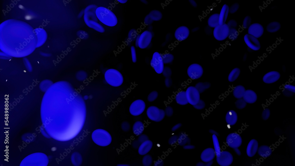 Blue background. Motion.Background with animation with illuminated ...