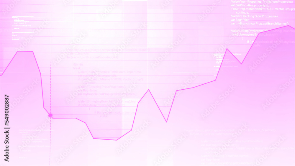 Animation With Moving Analytics Graph Motion Beautiful Light Animation With Moving Dot On
