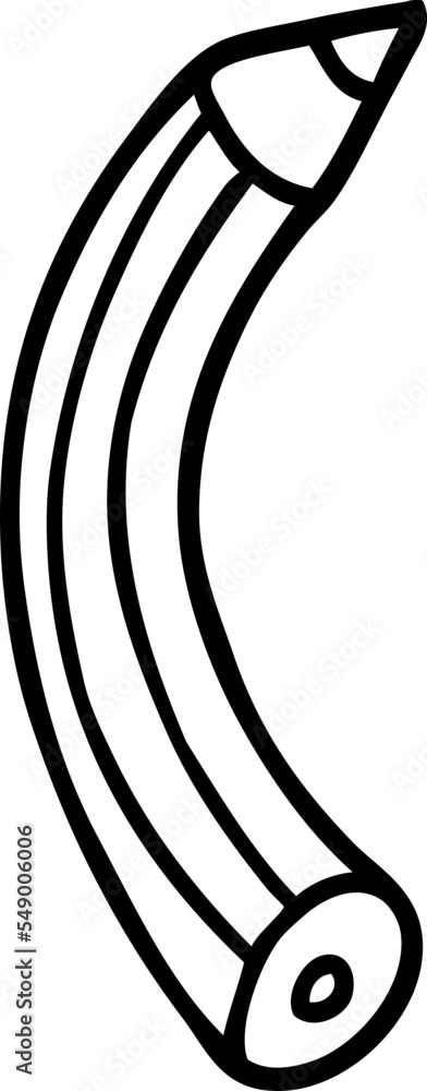 line drawing cartoon colored pencil Stock Vector | Adobe Stock