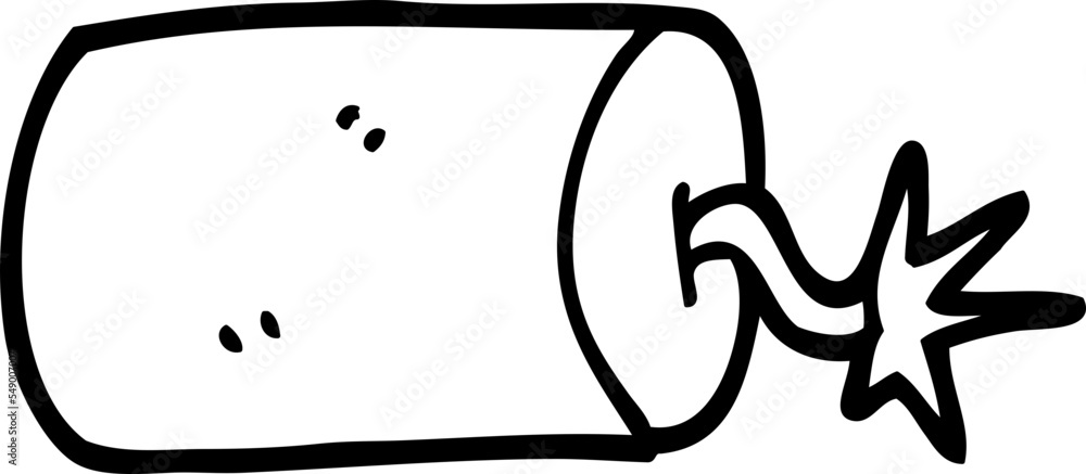 outline cartoon dynamite Stock Vector | Adobe Stock