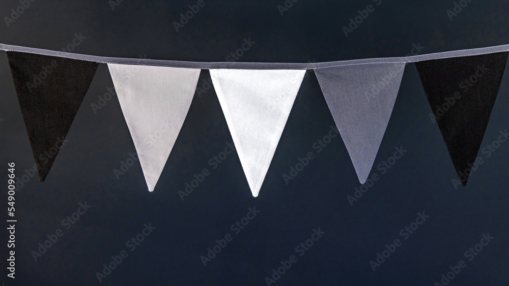 Grayscale Triangular Flags Stock Photo | Adobe Stock