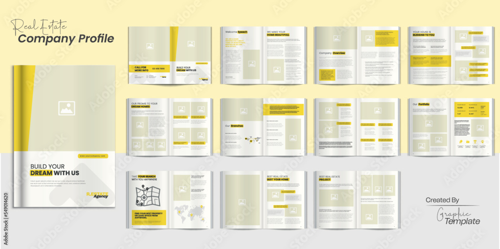 Real Estate Company Profile Real Estate Agency Profile Brochure Real ...