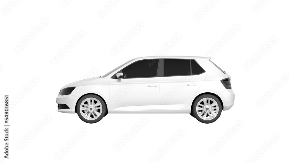 SKODA FABIA 3d rendering of SKODA car on transparent PNG background ...