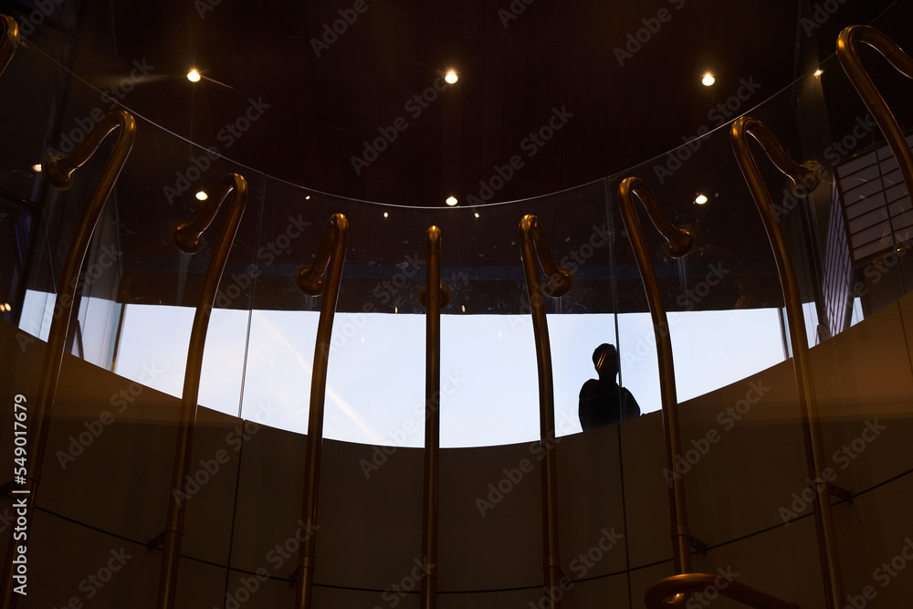 echo modern art installation by Alberto Garutti, in Piazza Gae Aulenti ...