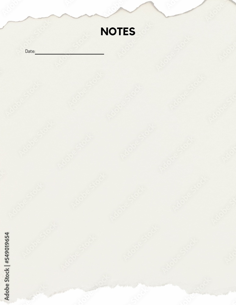 Digital notes paper sheet, Planner notebook page, Digital Paper ...