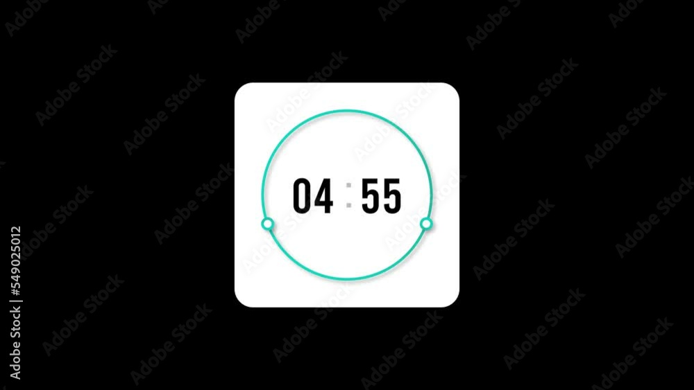 Special Clock 5 Minute countdown animation Timer Countdown. Countdown 5 ...