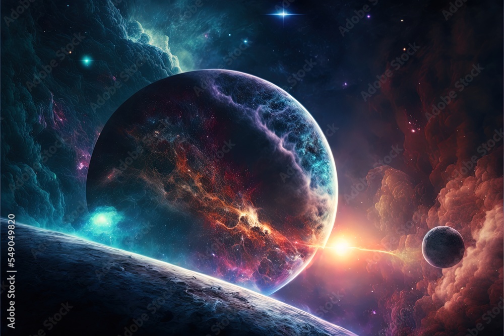 Outer Space Background Stock Illustration | Adobe Stock