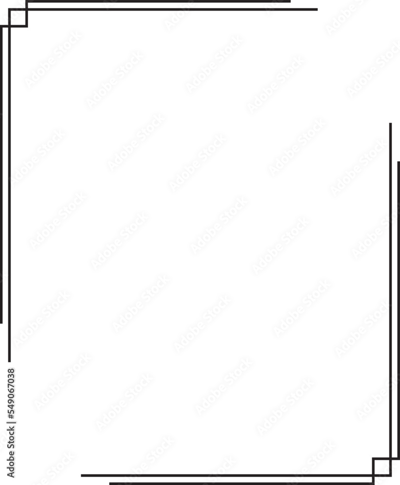 Vector of Simple Page Border Stock Vector | Adobe Stock