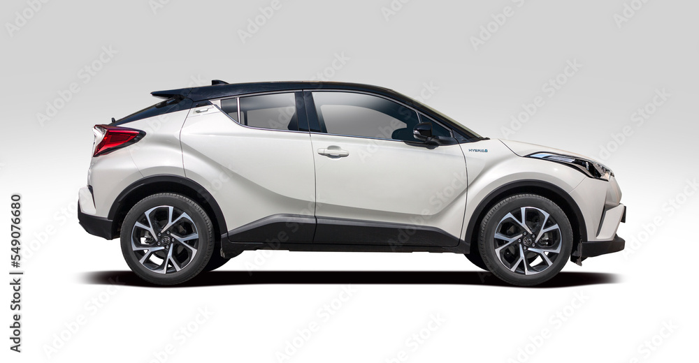 Toyota CHR side view isolated on white background, 23 July 2017 ...
