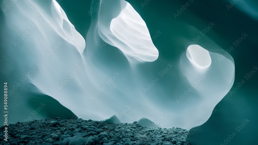 Abstract Background Texture Sandstone Walls. Sculpted by water into ...