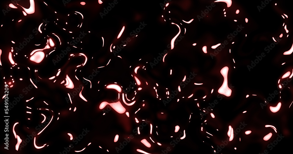 Abstract background with iridescent beautiful bright glowing red creepy ...