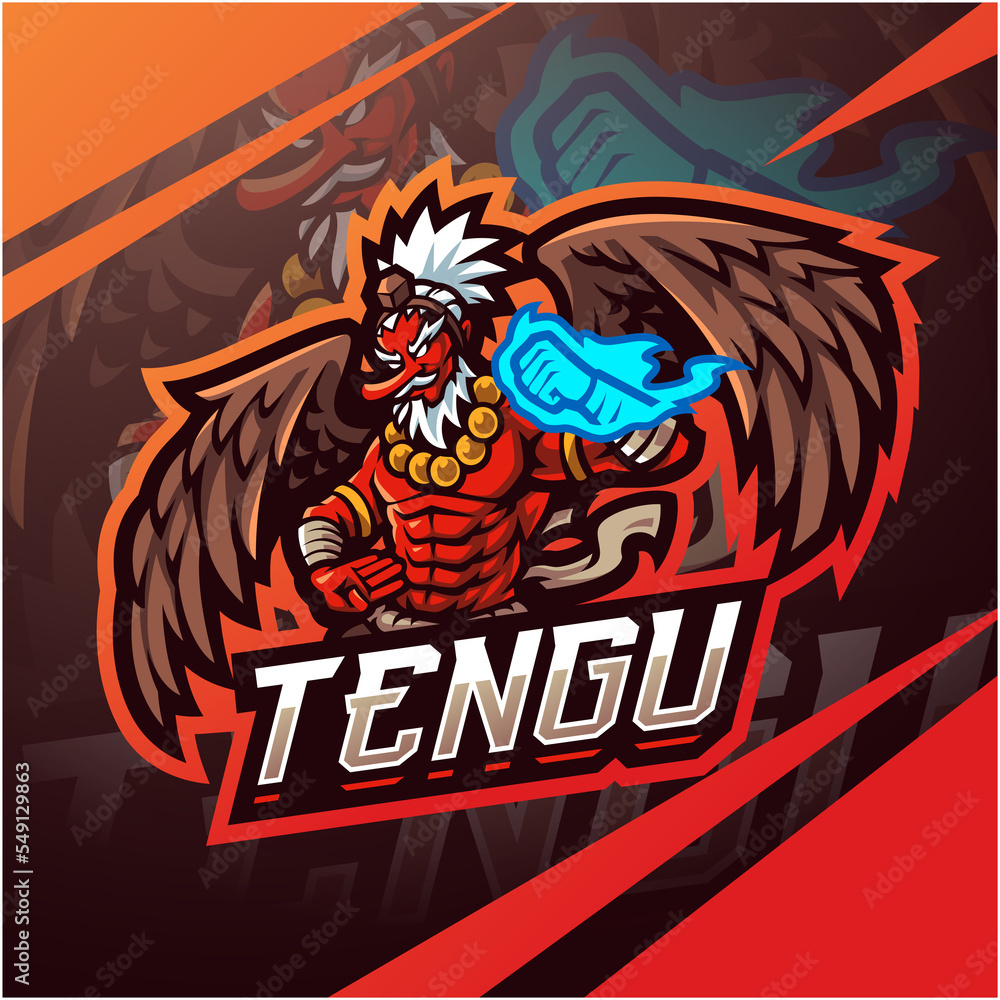 Tengu esport mascot logo design Stock Photo | Adobe Stock Tengu esport mascot logo design Stock Photo | Adobe Stock