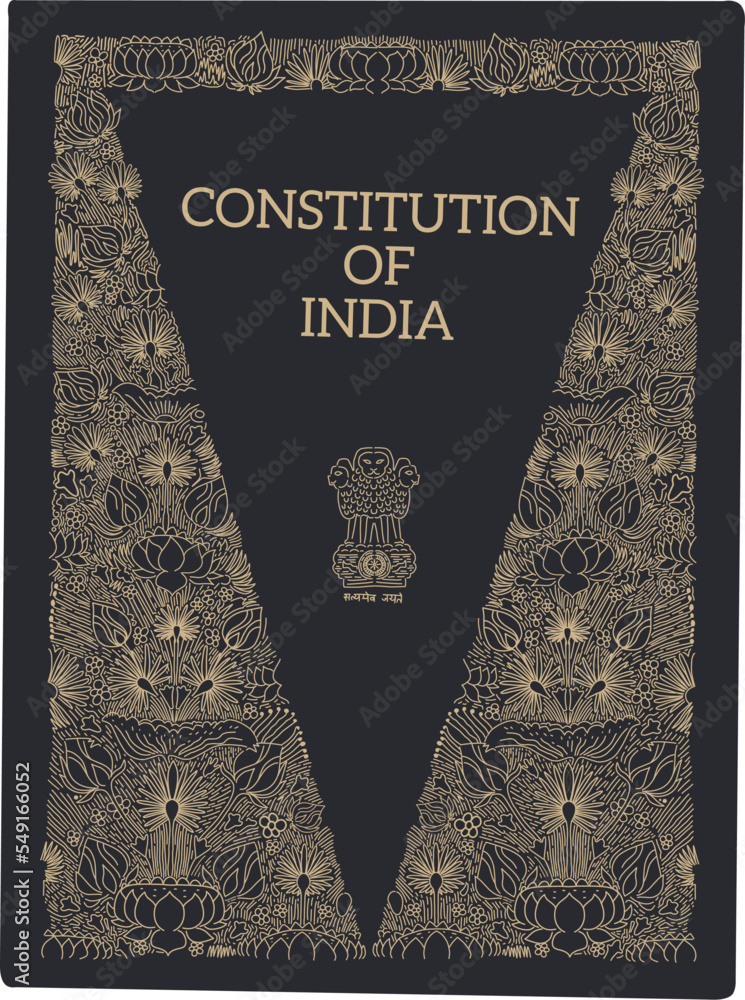 Vector Illustration Of The Indian Constitution Stock Vector Adobe Stock