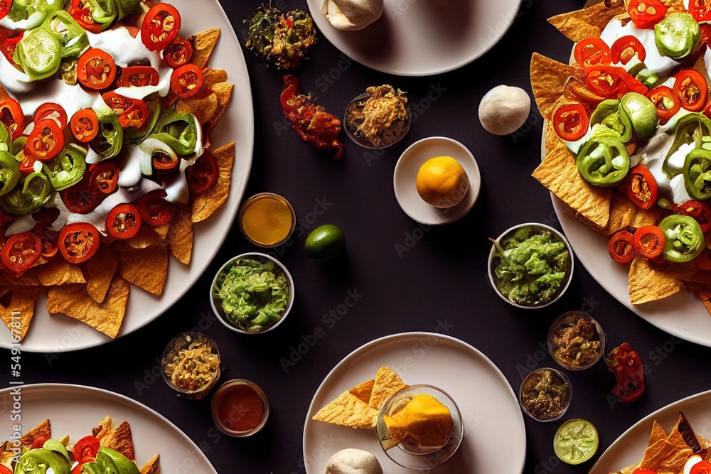 Nacho Nachos Seamless Texture Pattern Tiled Repeatable Tessellation ...