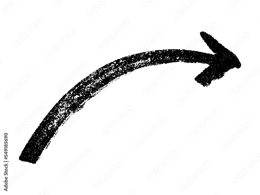 Hand drawn ink arrow illustration in sketch style. Business doodle ...