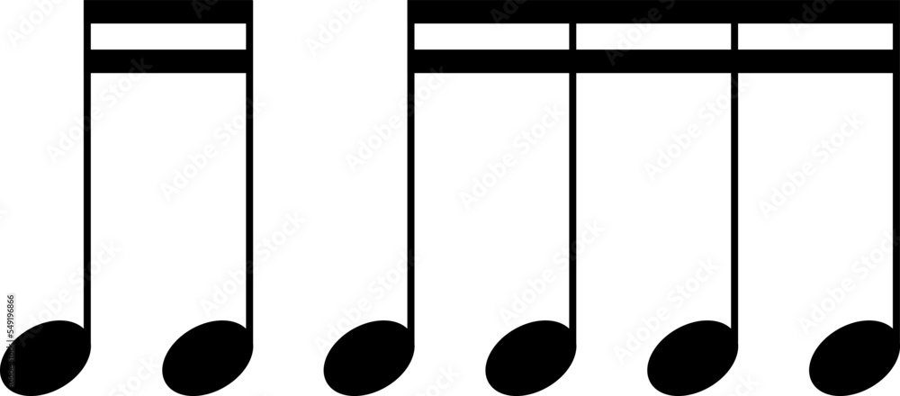 Musical Notes, Keys, Pauses and other symbols in the vector. A complete ...