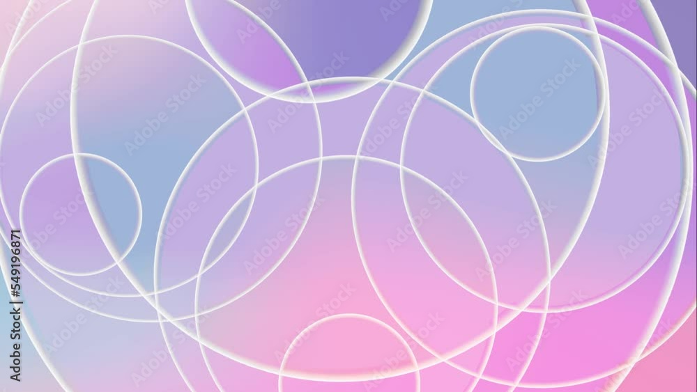 animated background with moving circles in pastel colors for social ...