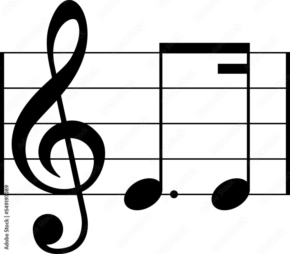 Musical Notes, Keys, Pauses and other symbols in the vector. A complete ...