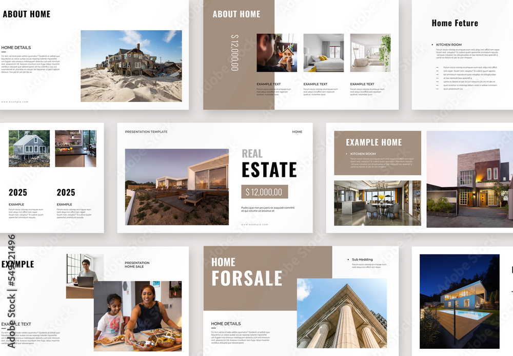 Real Estate Presentation Stock Template | Adobe Stock