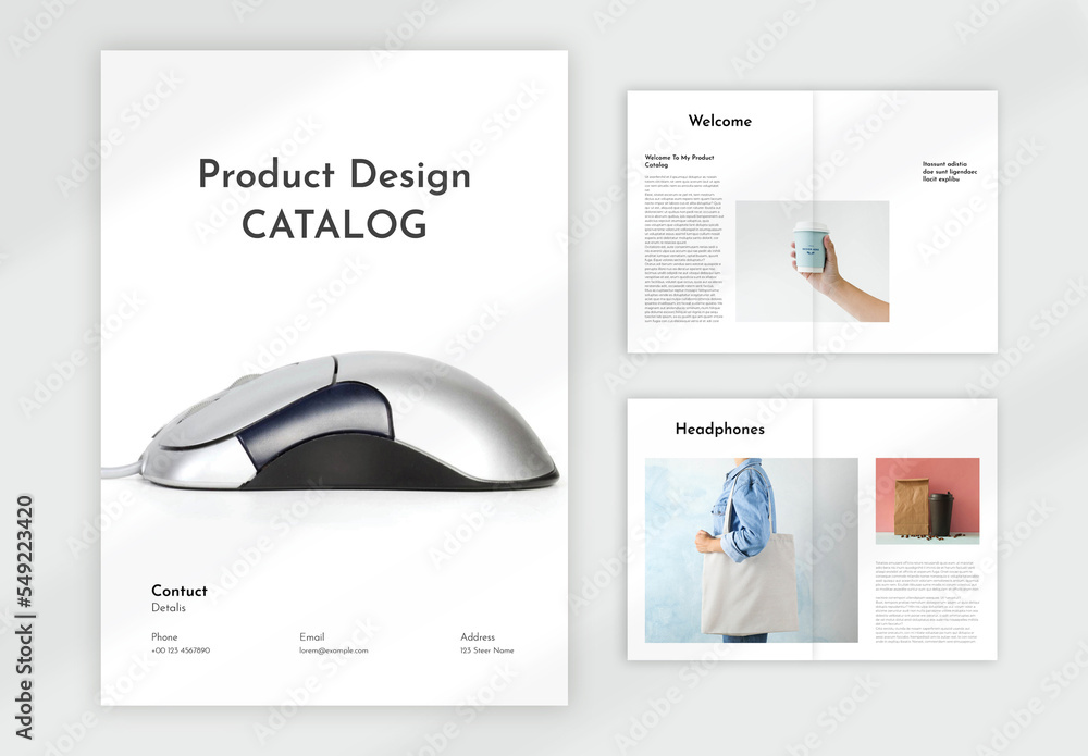 Product Design Catalog Stock Template | Adobe Stock
