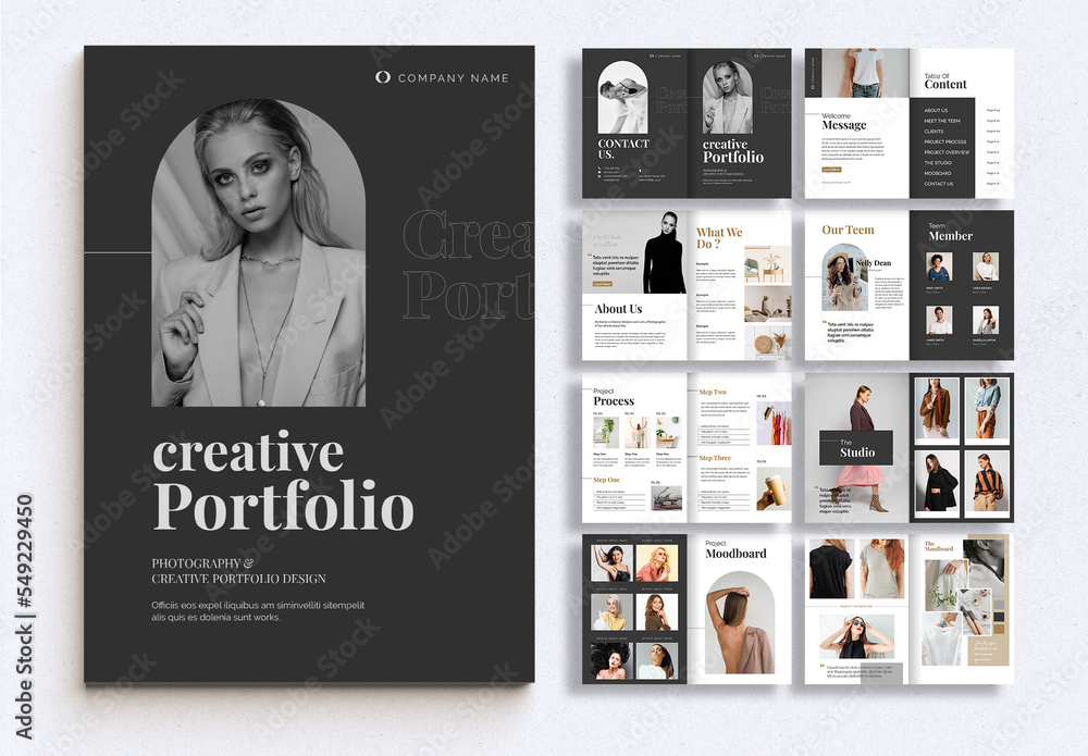 Creative Portfolio Template Stock Template | Adobe Stock