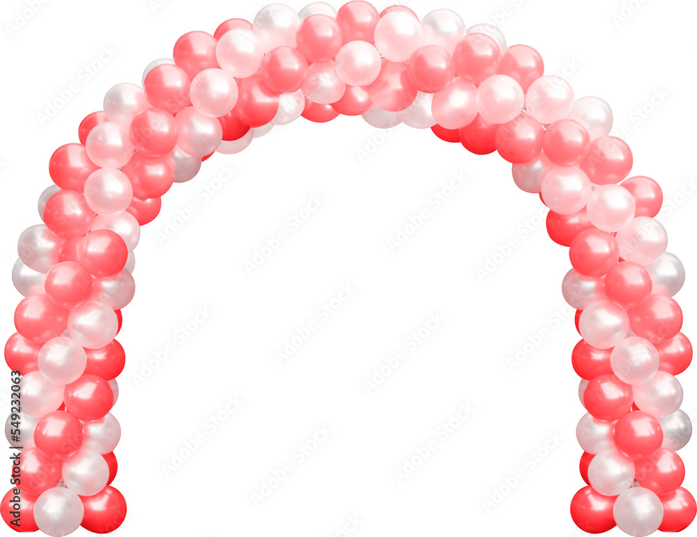balloon arch, red balloons for decorate the arch of event Stock Photo ...