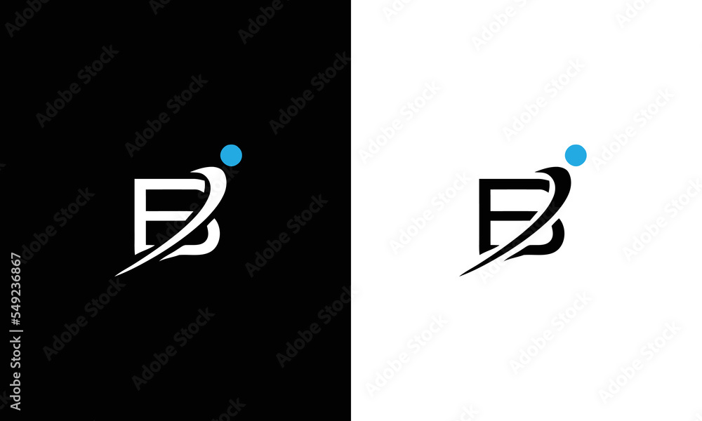 Initial BI, IB Logo icon monogram design. Vector graphic design ...