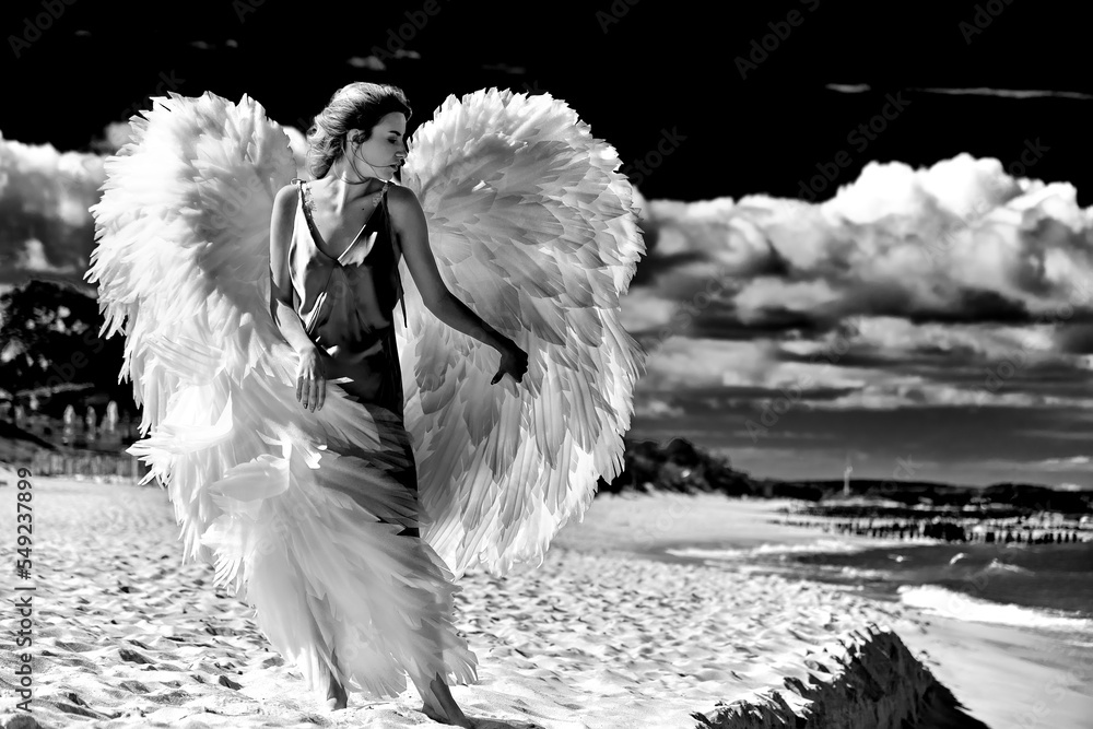 big angel wings Stock Photo | Adobe Stock