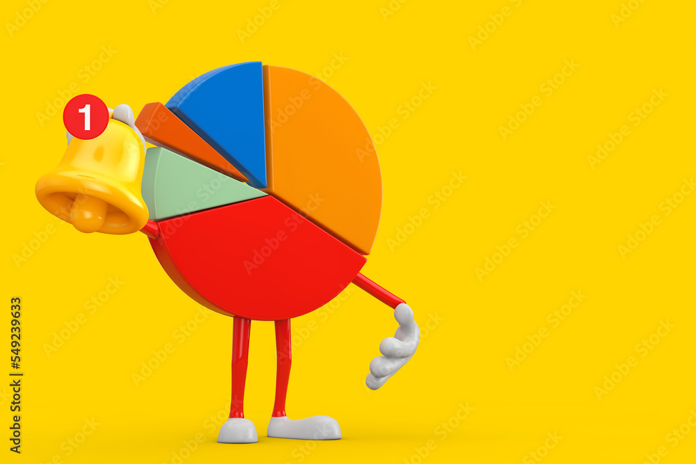 Info Graphics Business Pie Chart Character Person witn Cartoon Social ...