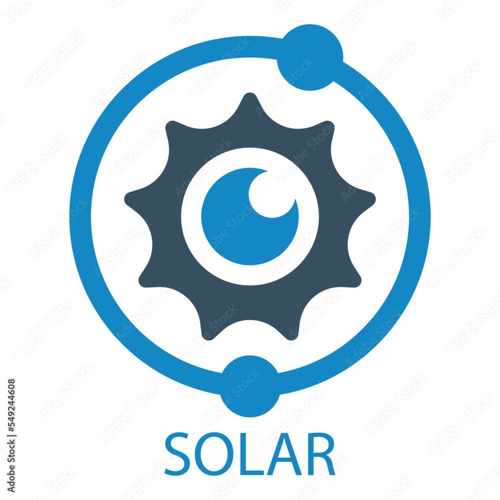 Solar energy icon vector illustration.renewable energy icon concept ...