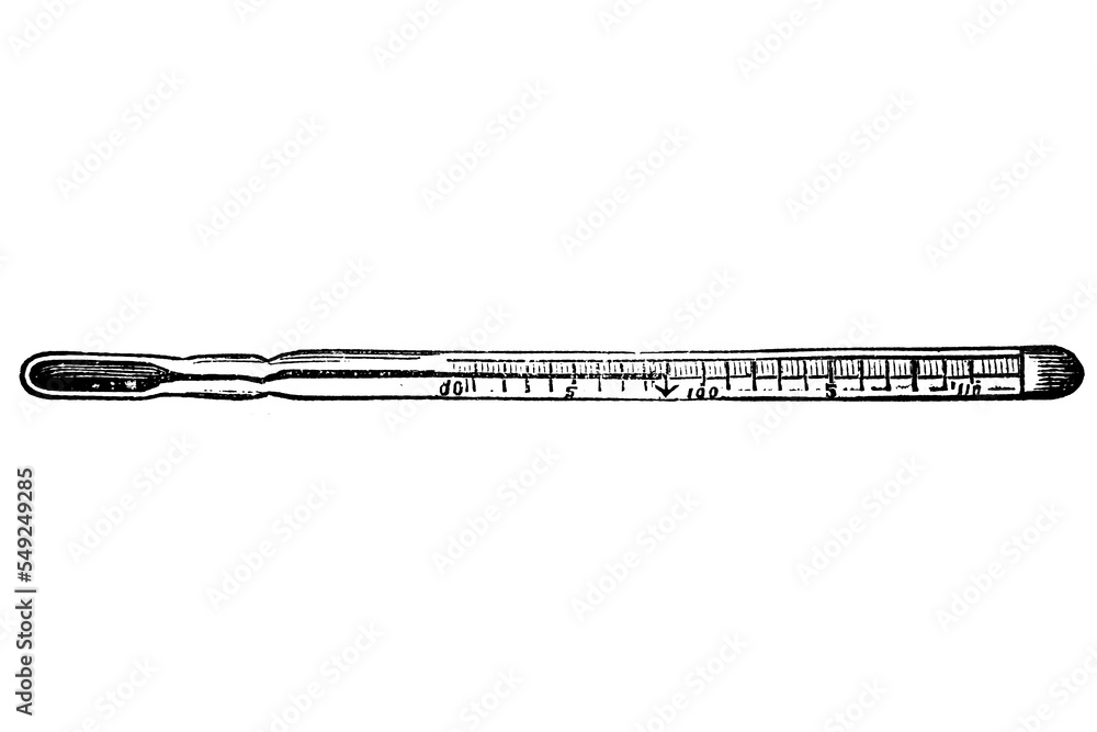 Thermometer Laboratory Apparatus Drawing