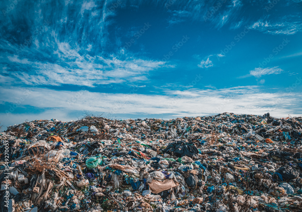 Pile of garbage. Landfill, garbage dump Stock Photo | Adobe Stock
