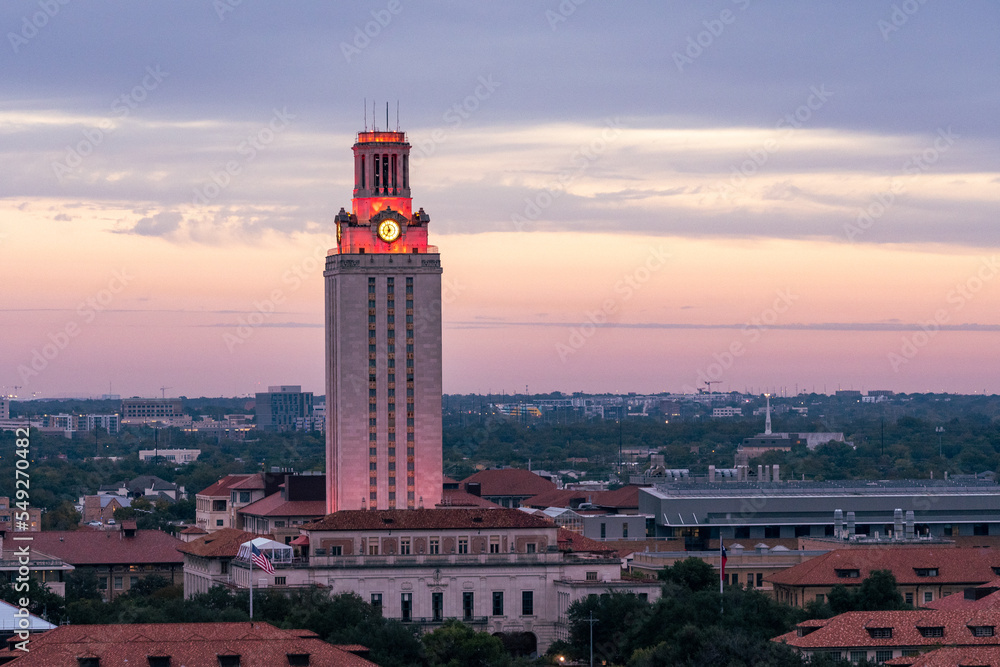 Rooftop view of the Austin, Texas Skyline at Sunrise Stock Photo ...