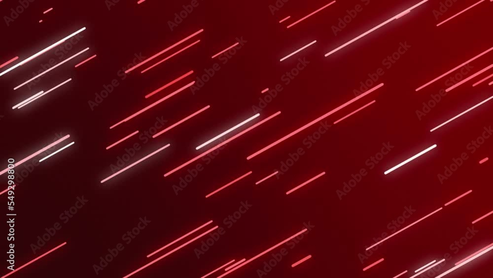 Relaxing Rounded Neon Red Colored Lines Background Animation Loop. Good ...