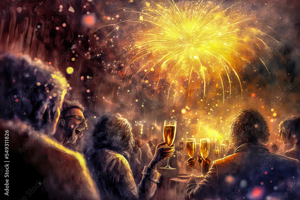 Silvester Party Feier Neujahr Begrüßung Tradition Alles Neu New Years ...