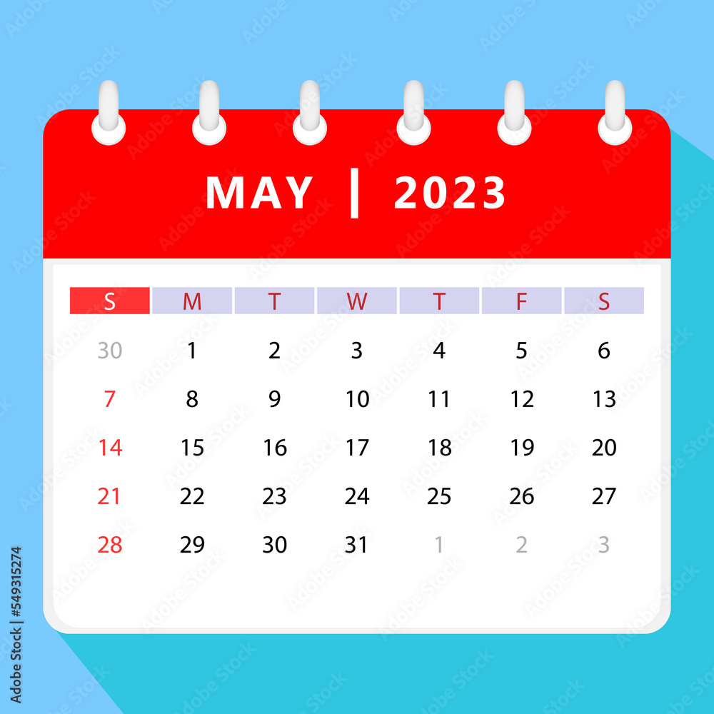 May Calendar Clipart