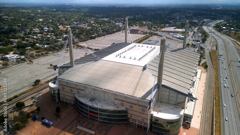Alamodome Stadium in San Antonio Texas from above - SAN ANTONIO, TEXAS ...