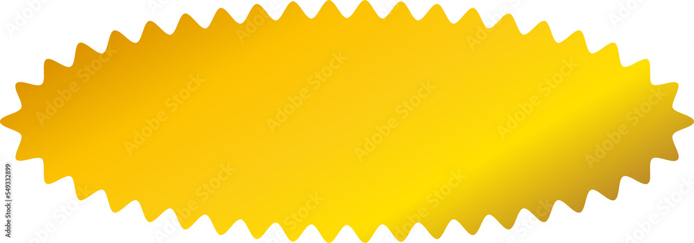Gold Gradients Oblong Shape Label Vector Stock Illustration | Adobe Stock